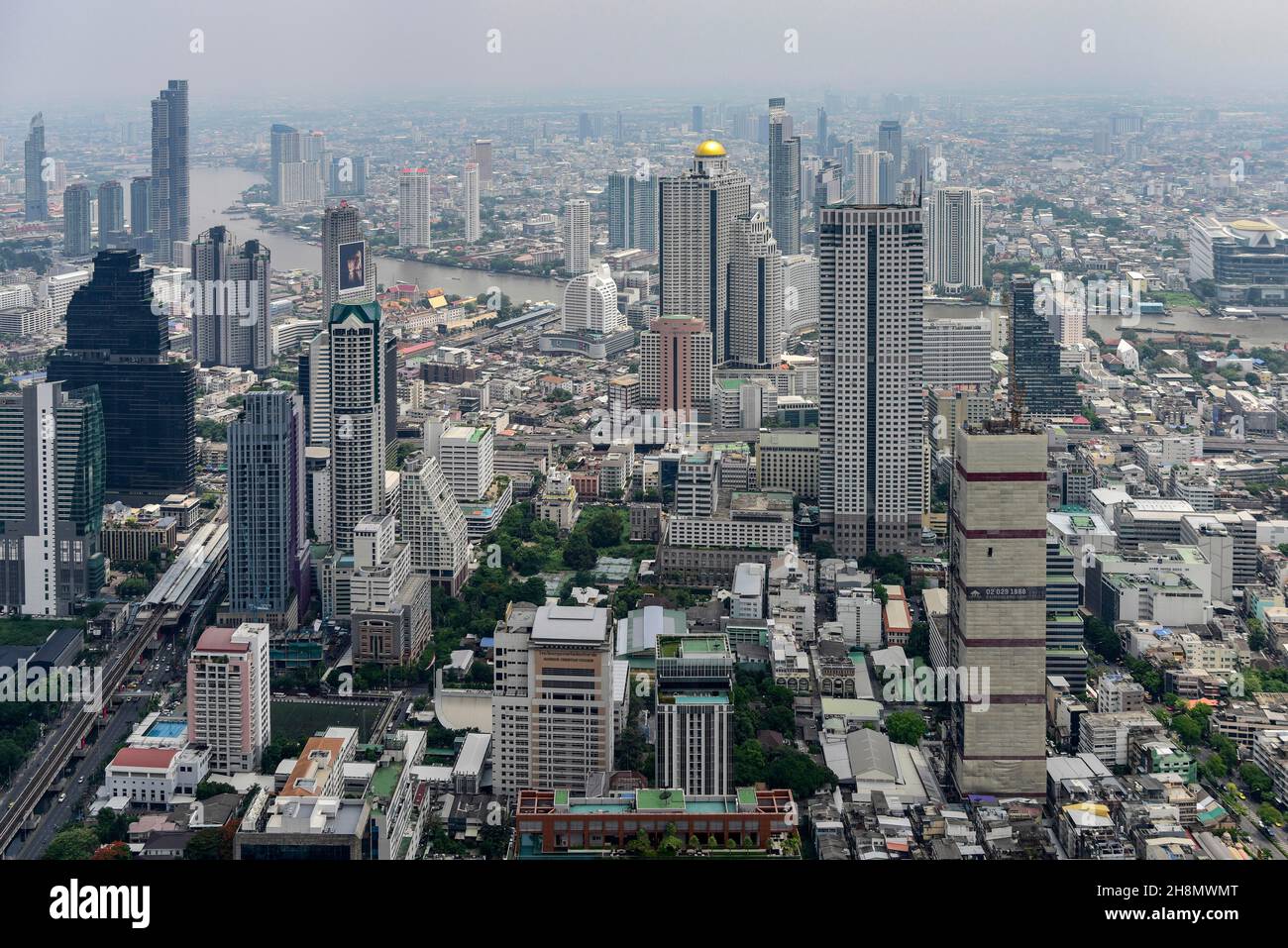 Skyline with State Tower Hotel Lebua, Bangkok, Thailand Stock Photo - Alamy