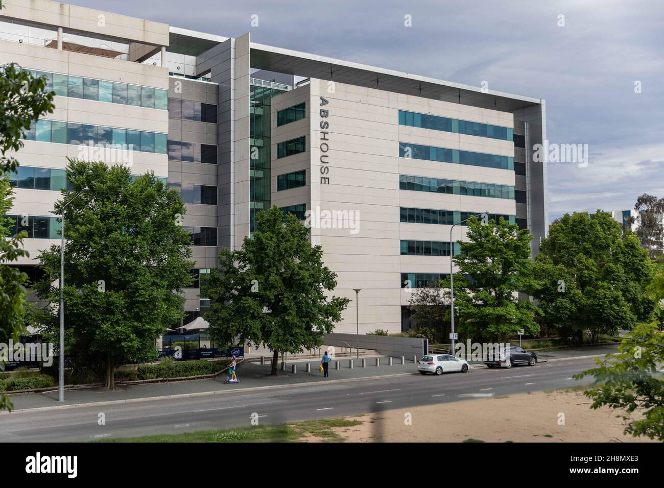 Canberra. 1st Dec, 2021. Photo taken on Dec. 1, 2021 shows the building ...