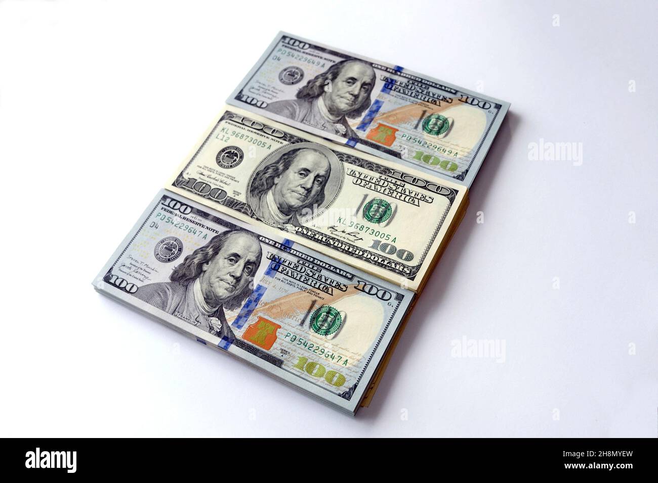Illustrative photo for economy and exchange rates subjects. Banknotes ...