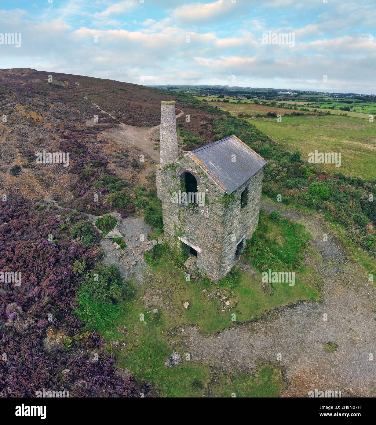 Ruins of Wheal Betsy Engine House near Mary Tavy in Devon, England ...