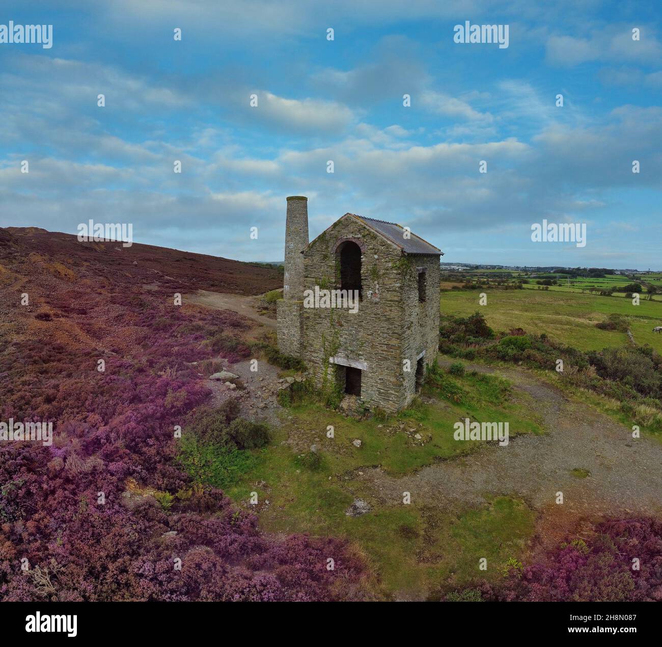 Ruins of Wheal Betsy Engine House near Mary Tavy in Devon, England ...