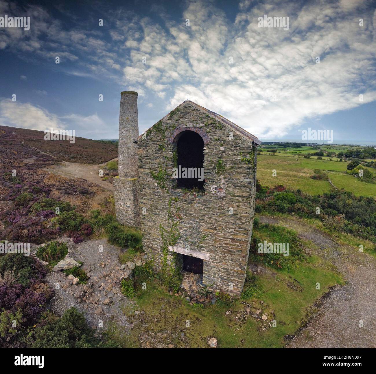 Ruins of Wheal Betsy Engine House near Mary Tavy in Devon, England ...