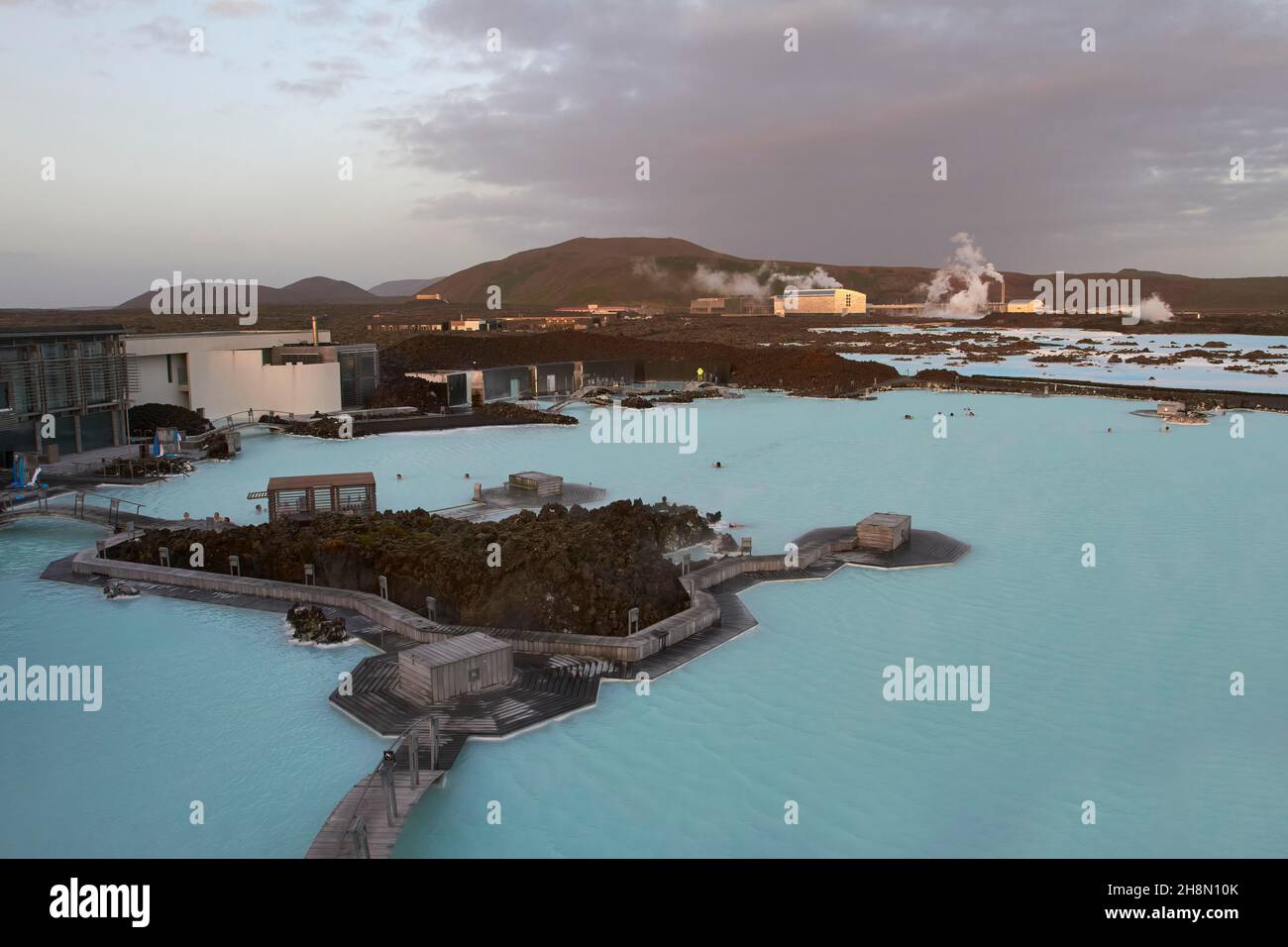 Blue Lagoon, Geothermal Bath, near Grindavik, Suournes, Reykjanes ...