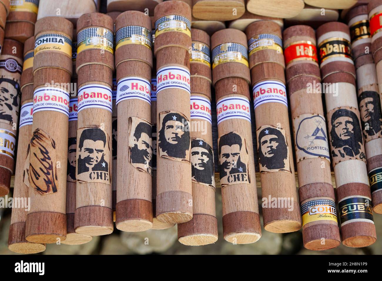 Cuban cigars in the cigar shop, Havana, Cuba Stock Photo - Alamy