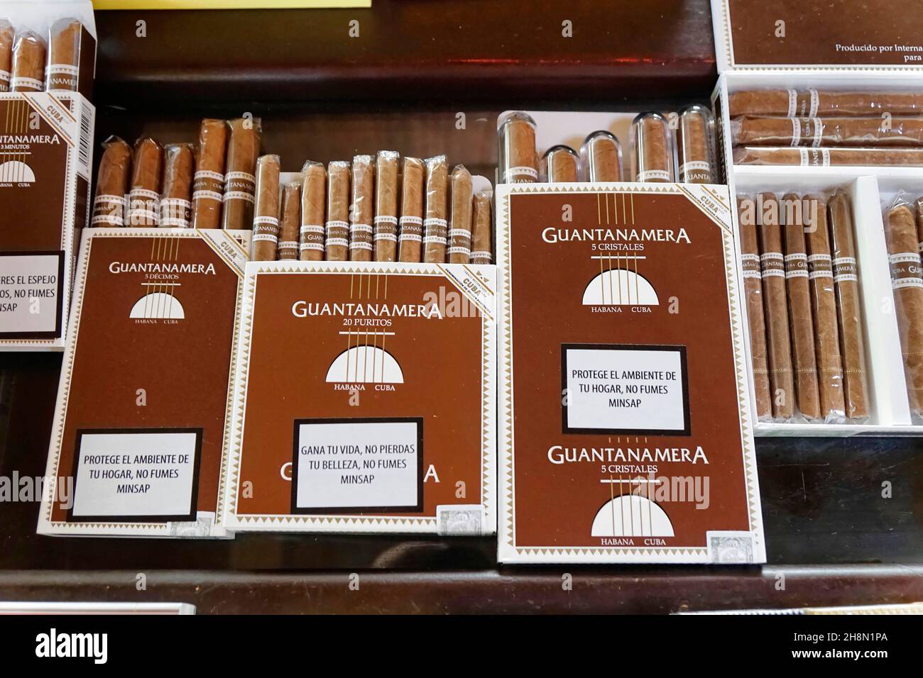 Cuban cigars in the cigar shop, Havana, Cuba Stock Photo - Alamy