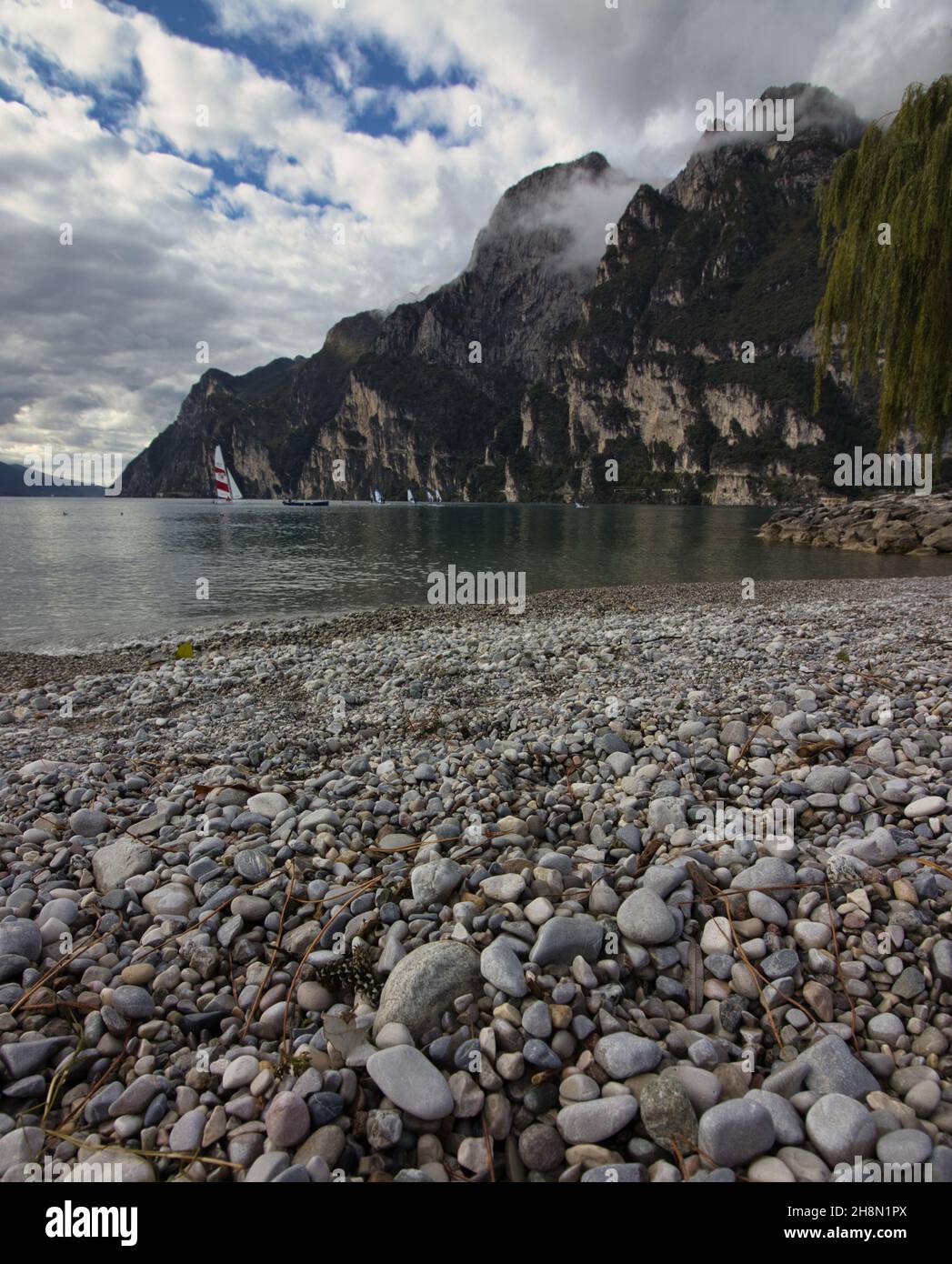 Beautiful scene of Lake Garda in Italy Stock Photo - Alamy