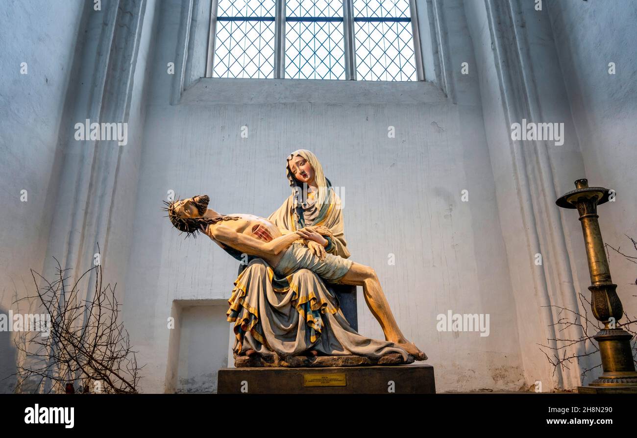 Christian depiction in the Bazylika Mariacka, Gdansk, Poland Stock ...