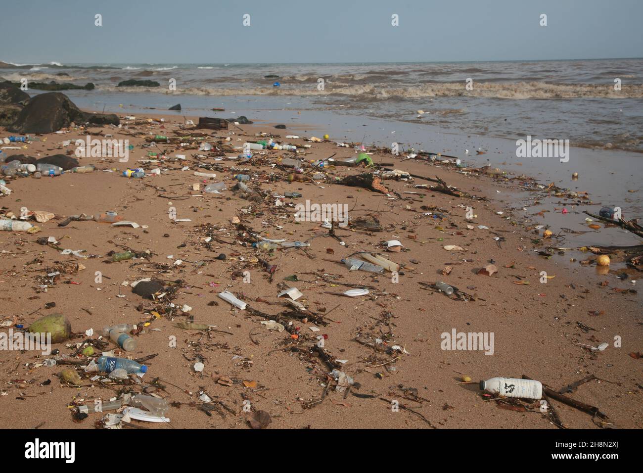 salvador, bahia, brazil - november 30, 2021: Plastic bottle and heaped ...