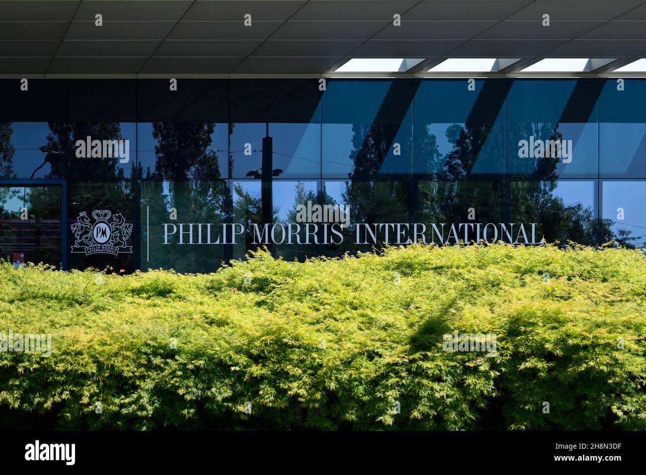 Philip Morris International building, Lausanne, Switzerland Stock Photo ...