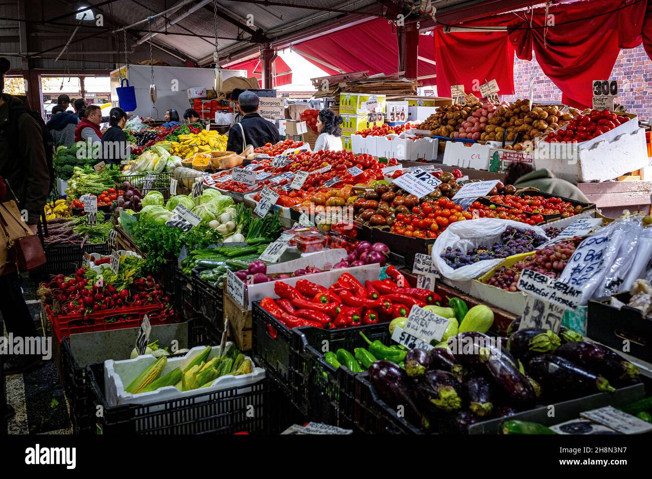 MELBOURNE, AUSTRALIA - Nov 16, 2019: A shot of vegetables in a ...