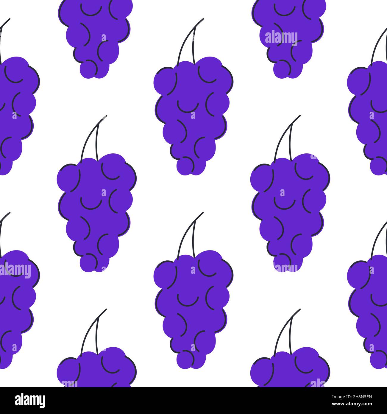 Bunches of purple grapes Stock Vector Images - Alamy