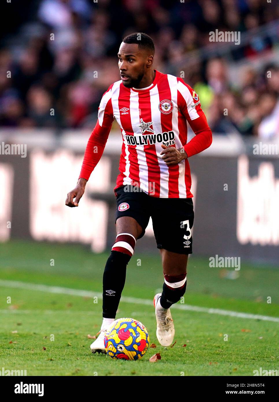 Brentford's Rico Henry during the Premier League match at the Brentford ...
