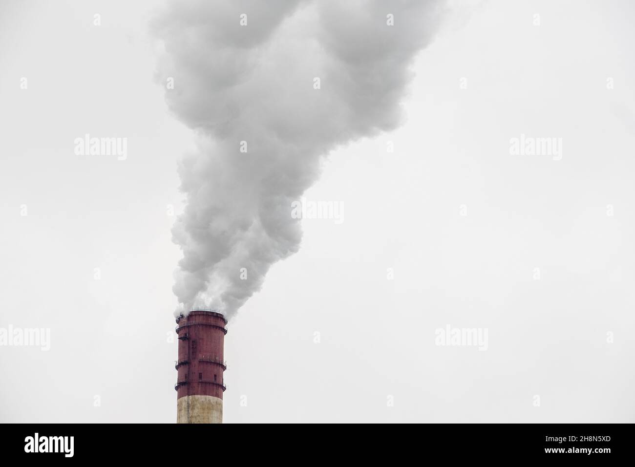 Smoke from big factory chimney hi-res stock photography and images - Alamy
