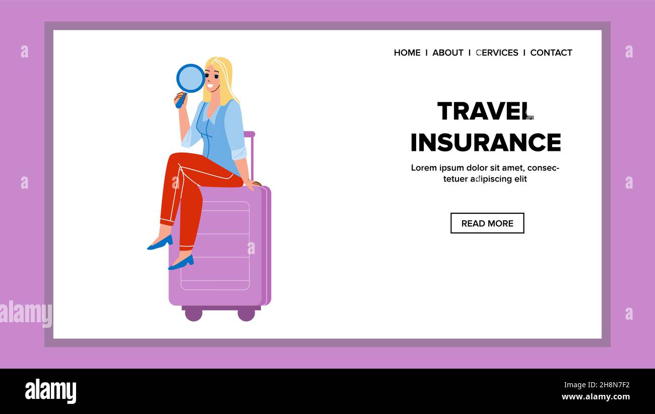 Lost baggage and travel insurance Stock Vector Images - Alamy