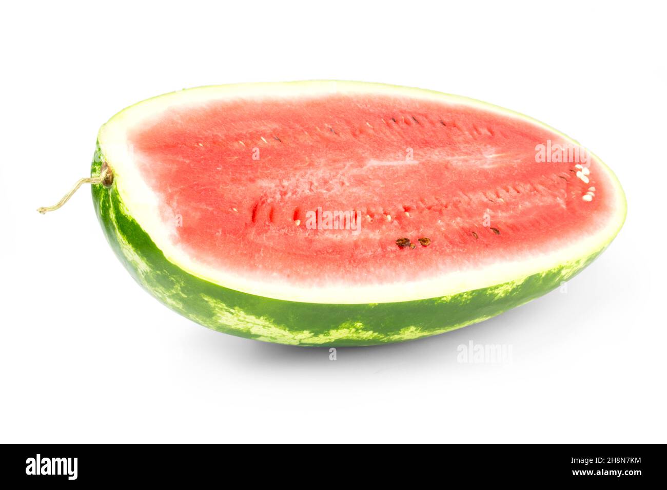 Half of watermelon isolated on white background Stock Photo - Alamy