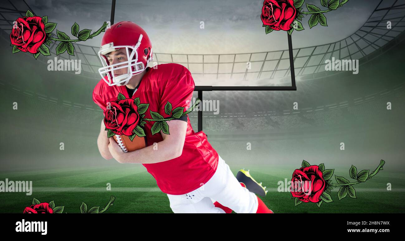 Goal post at american football hi-res stock photography and images - Alamy