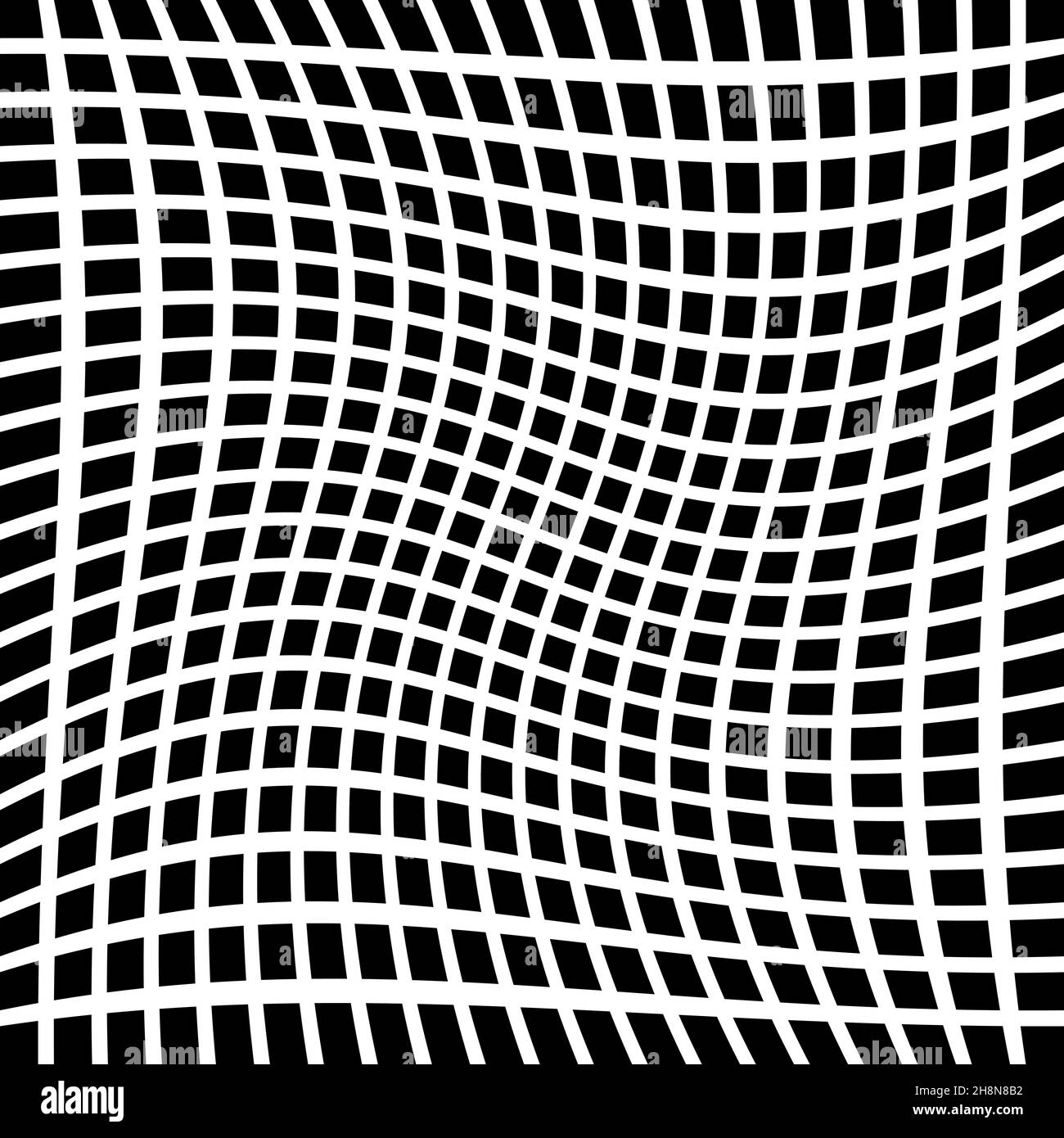 Vector Black and White Arc Shape Line Lattice Pattern. Abstract ...