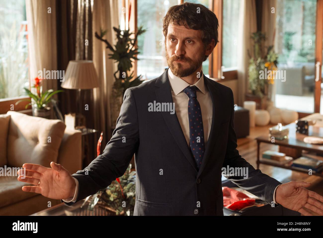 RAUL AREVALO in THE EMBASSY (2016) -Original title: LA EMBAJADA ...