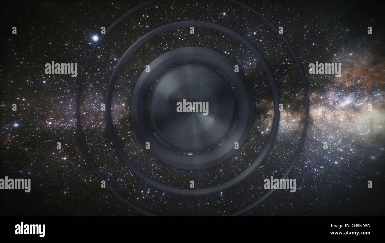 Illustration of abstract distortion of outer space. Abstract movement ...