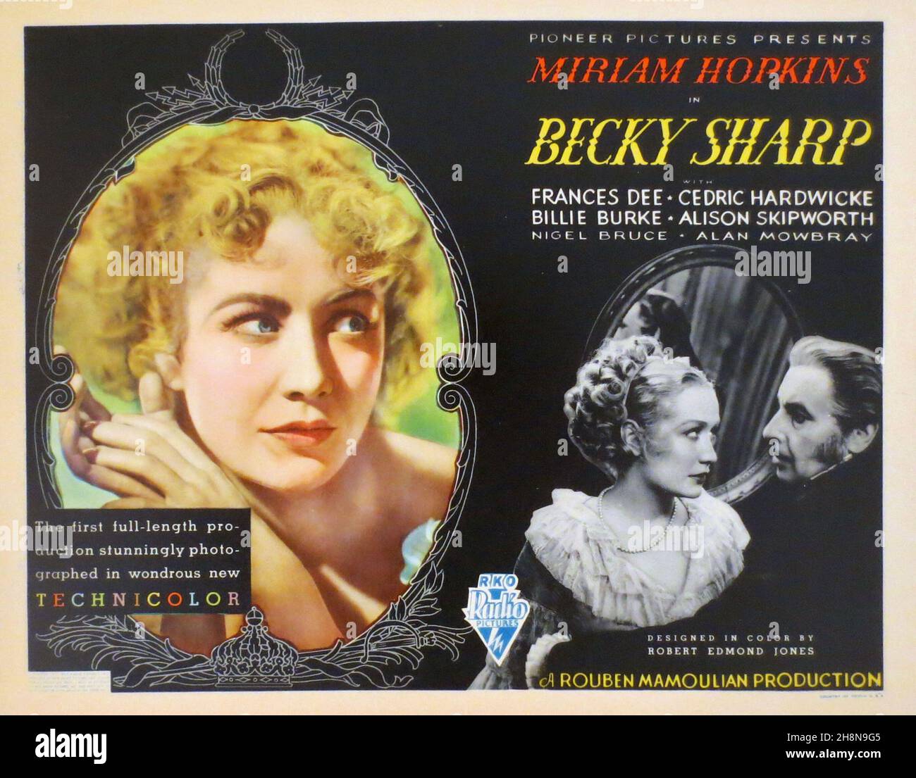 MIRIAM HOPKINS in BECKY SHARP (1935), directed by ROUBEN MAMOULIAN ...