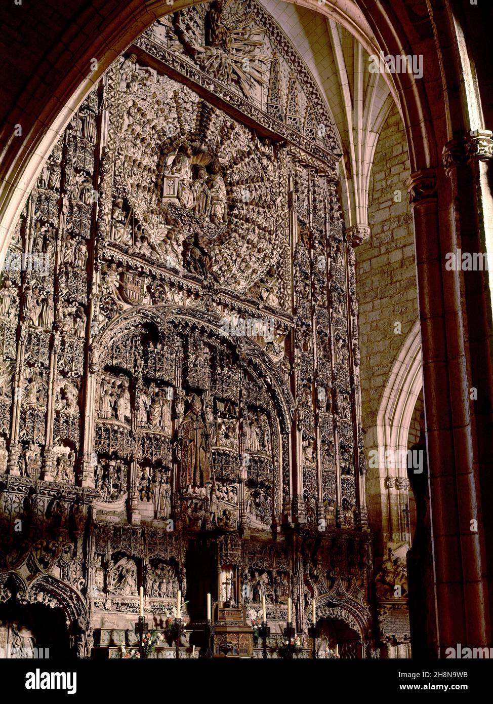 Altarpiece plateresco century xvi hi-res stock photography and images ...