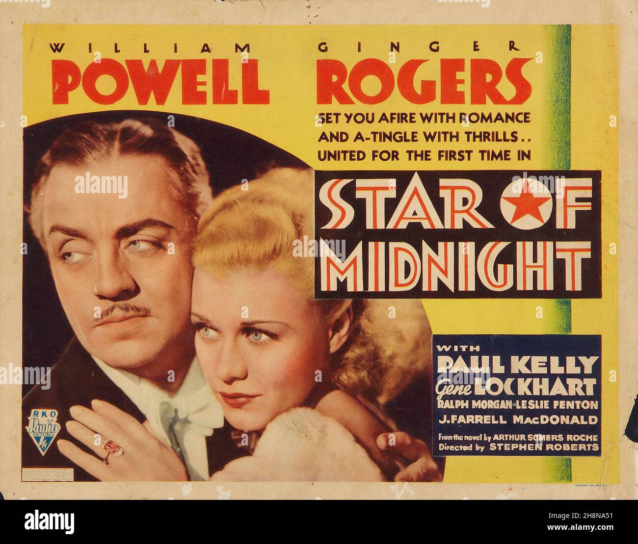 GINGER ROGERS and WILLIAM POWELL in STAR OF MIDNIGHT (1935), directed ...