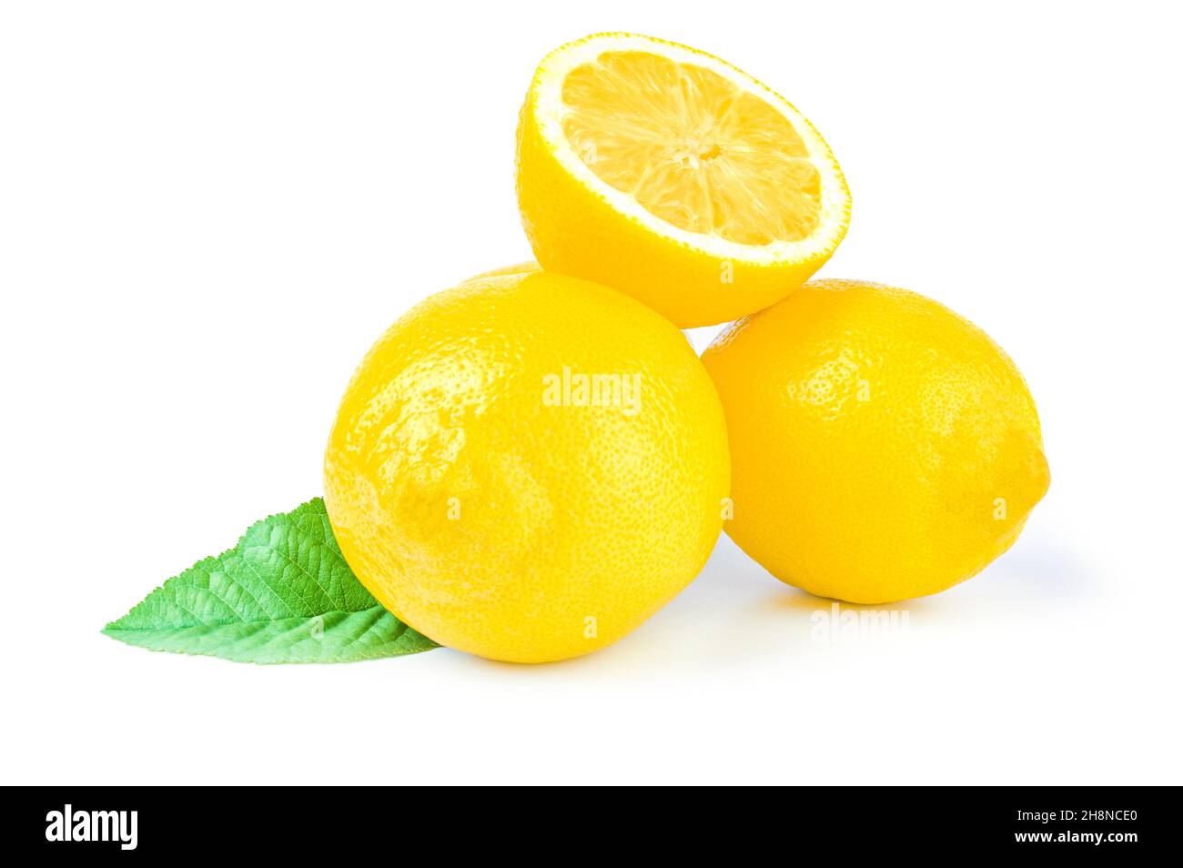 Limon isolated over a white background Stock Photo - Alamy