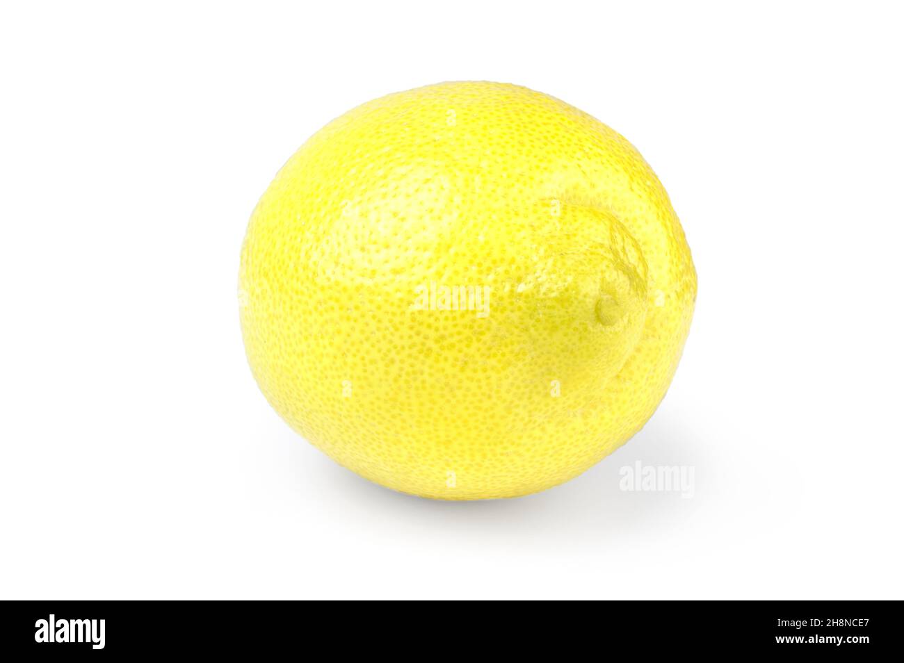 Fresh yellow lemon on white background Stock Photo - Alamy