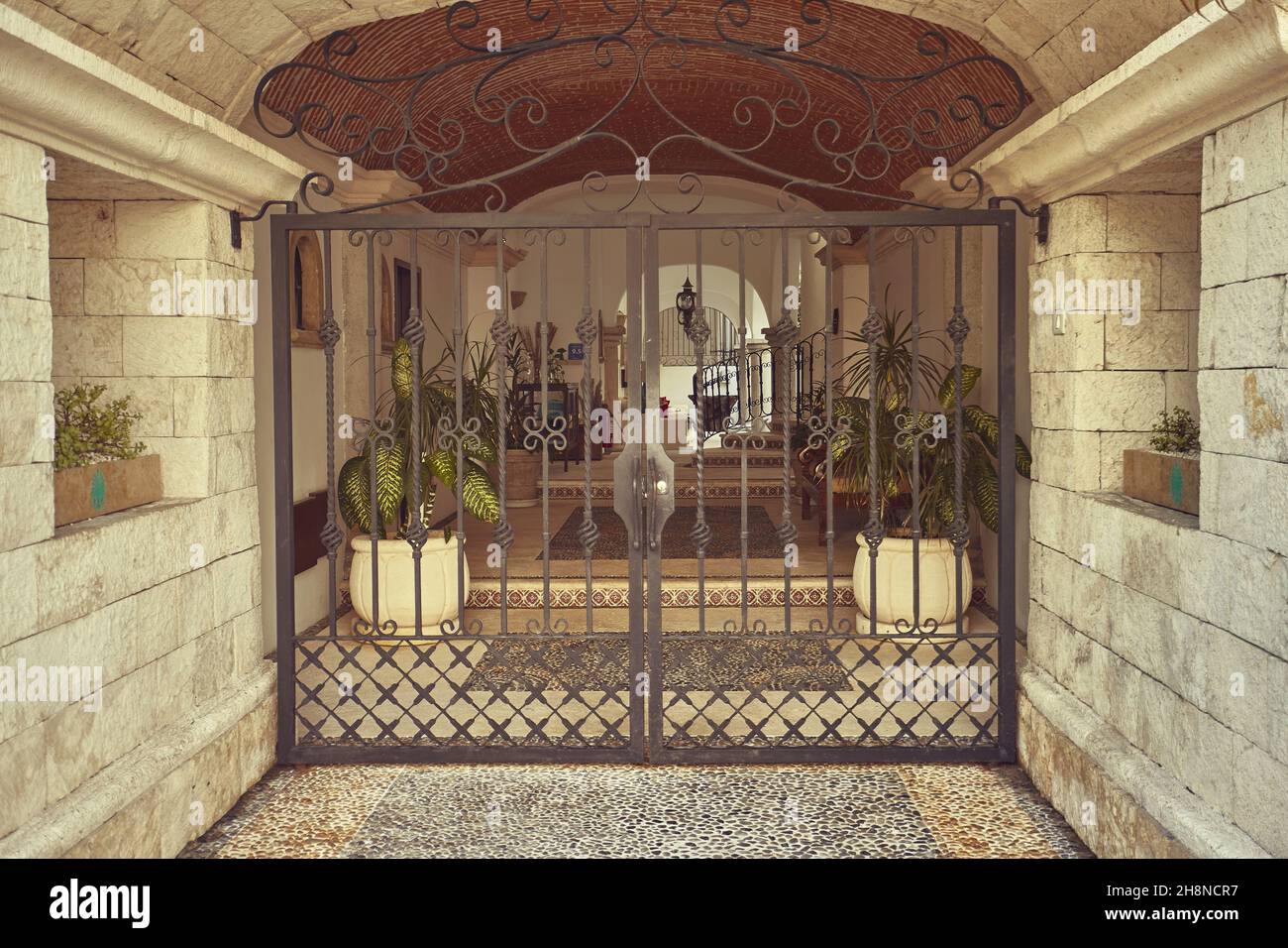 Mexican Wrought Iron Gate High Resolution Stock Photography and Images ...
