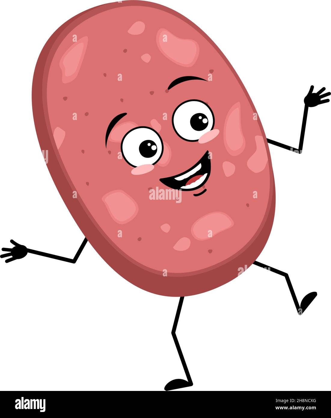 Cartoon meat face Stock Vector Images - Alamy