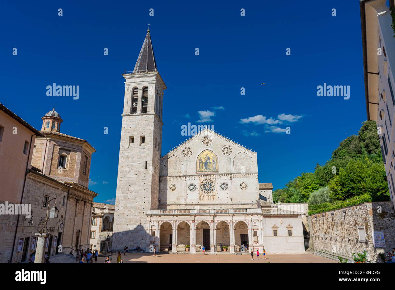 Spoleto cathedral medieval fortress hi-res stock photography and images ...