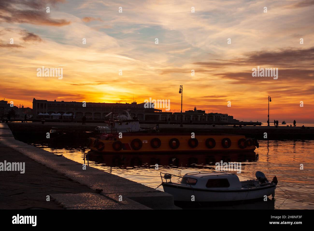 Trieste harbor waterfront view hi-res stock photography and images - Alamy
