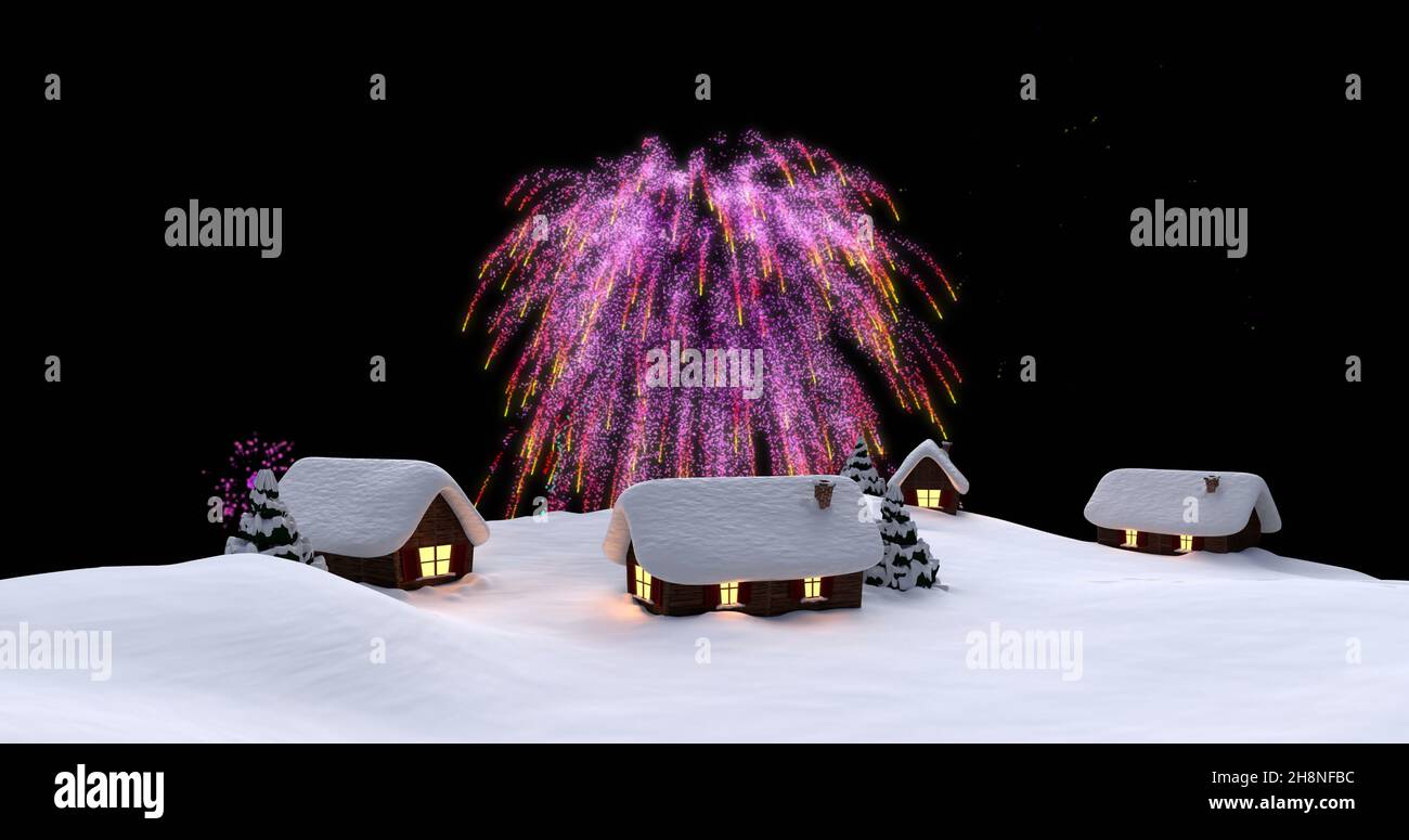 Night sky with snow hi-res stock photography and images - Alamy