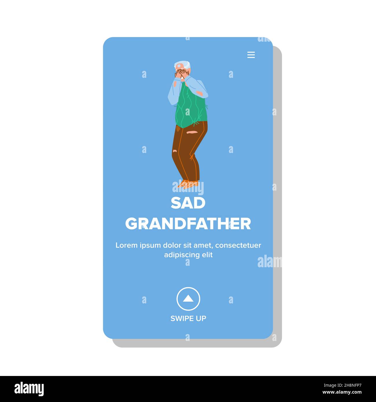 Senior man crying Cut Out Stock Images & Pictures - Alamy