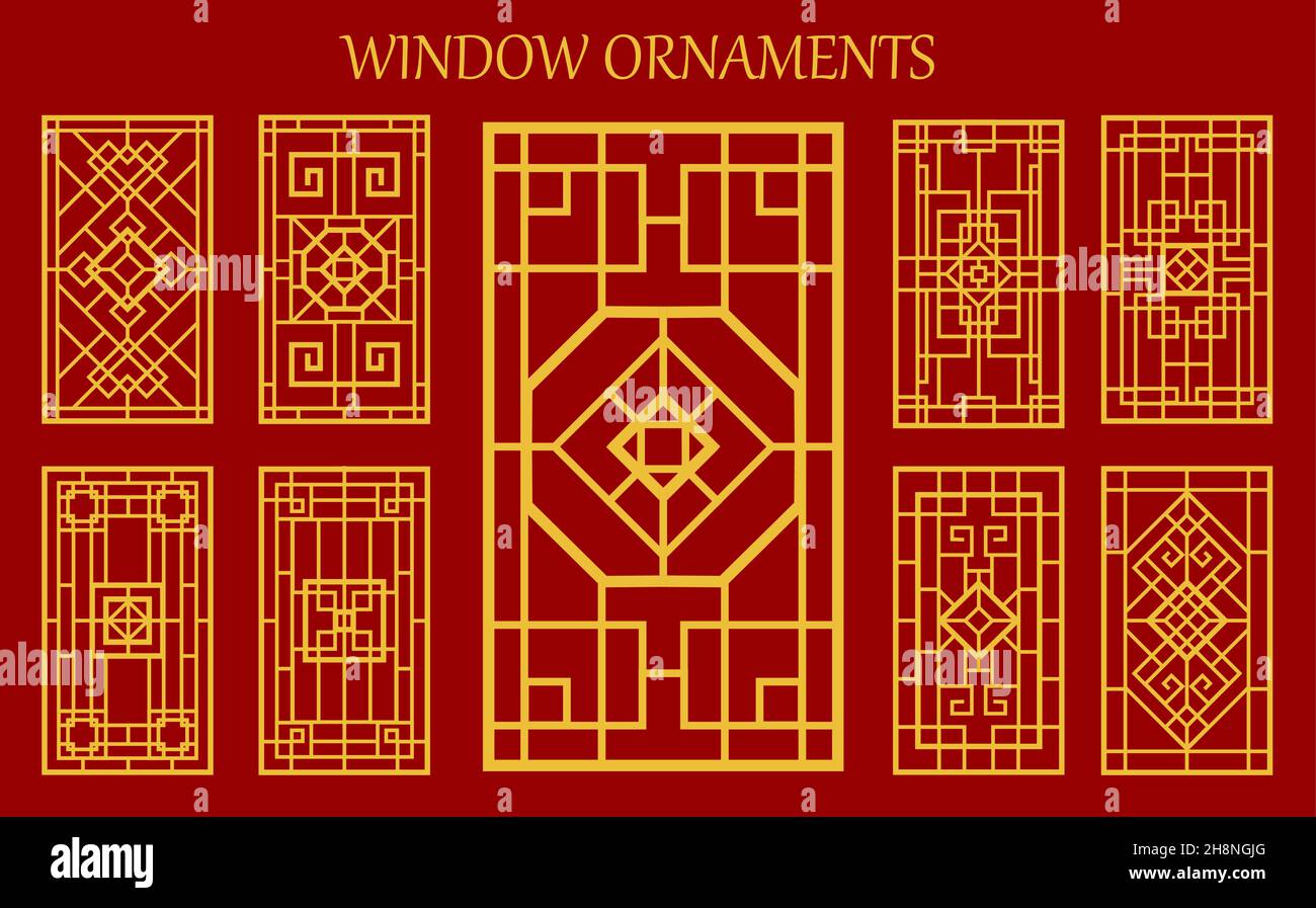 Korean house entrance Stock Vector Images - Alamy