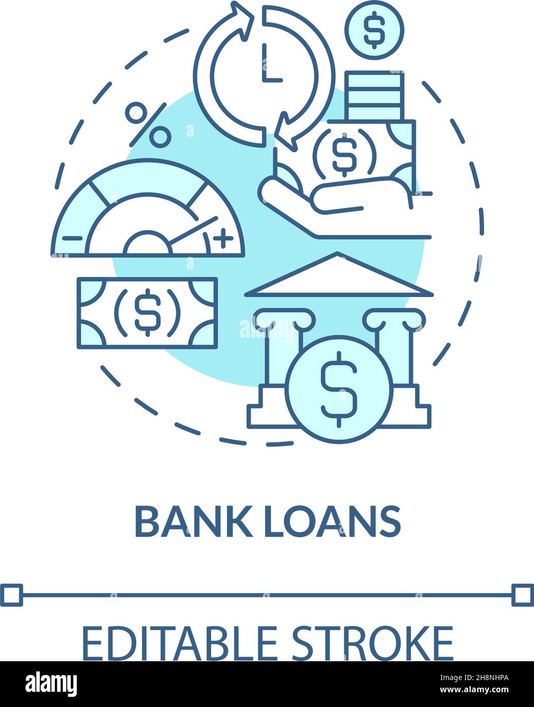 Getting loan Stock Vector Images - Alamy