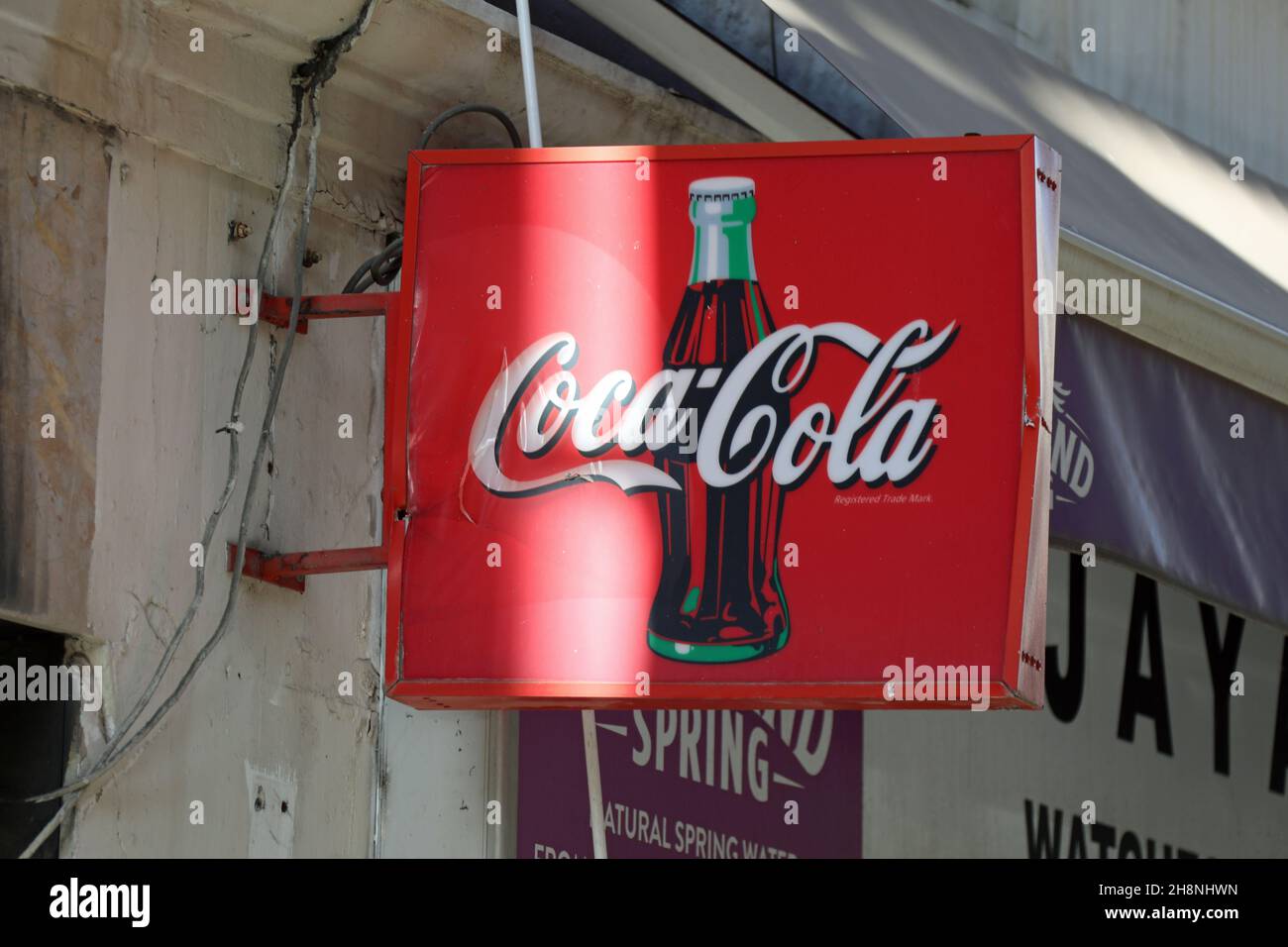 Coca cola signage hi-res stock photography and images - Alamy