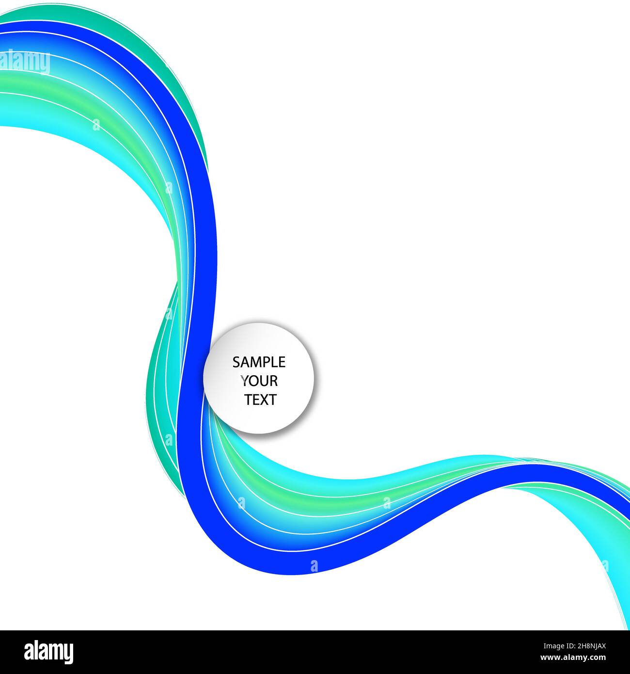 Blue abstract wave. Vector background. Design element Stock Photo - Alamy