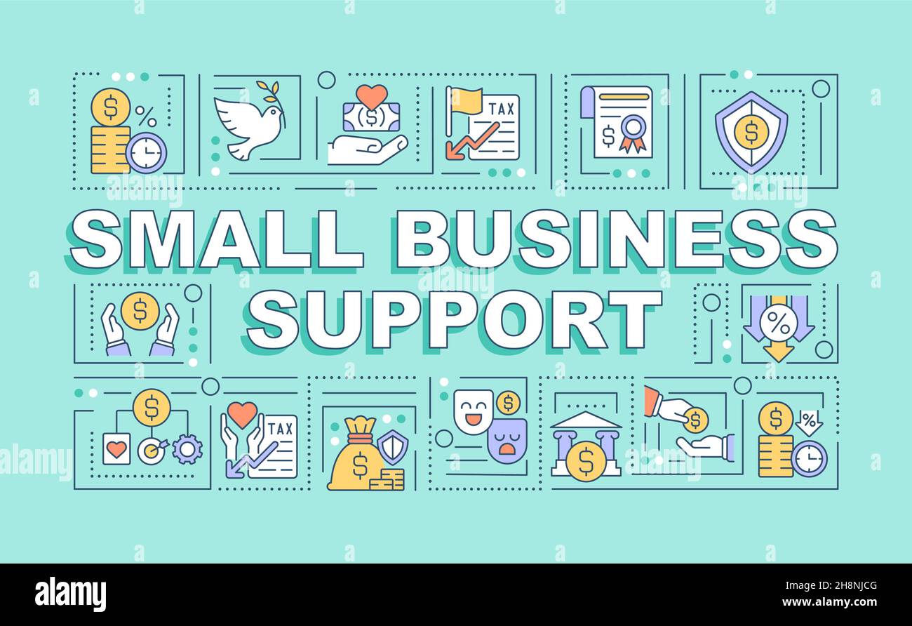 Small business support word concepts banner Stock Vector Image & Art ...