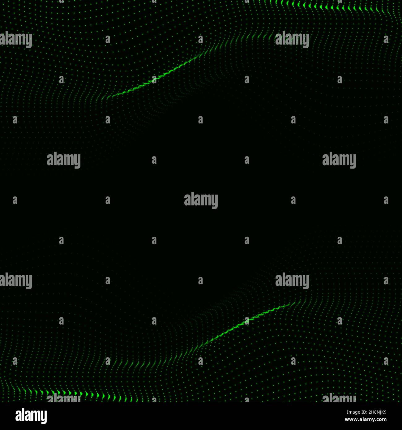 Visualization of sound waves. Abstract digital landscape or sound waves ...