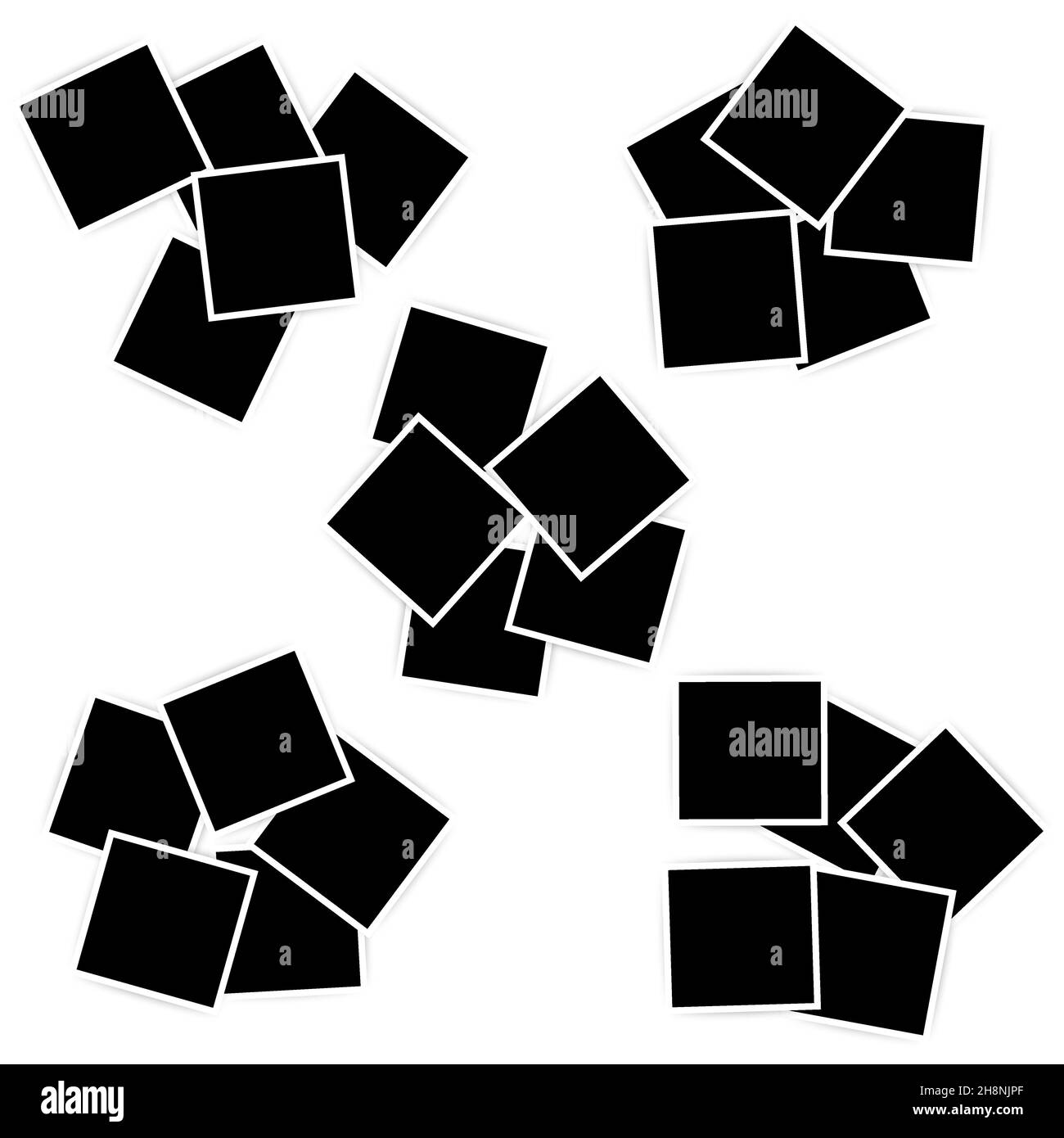 Set of retro frames. Photo frames, memory Stock Photo - Alamy