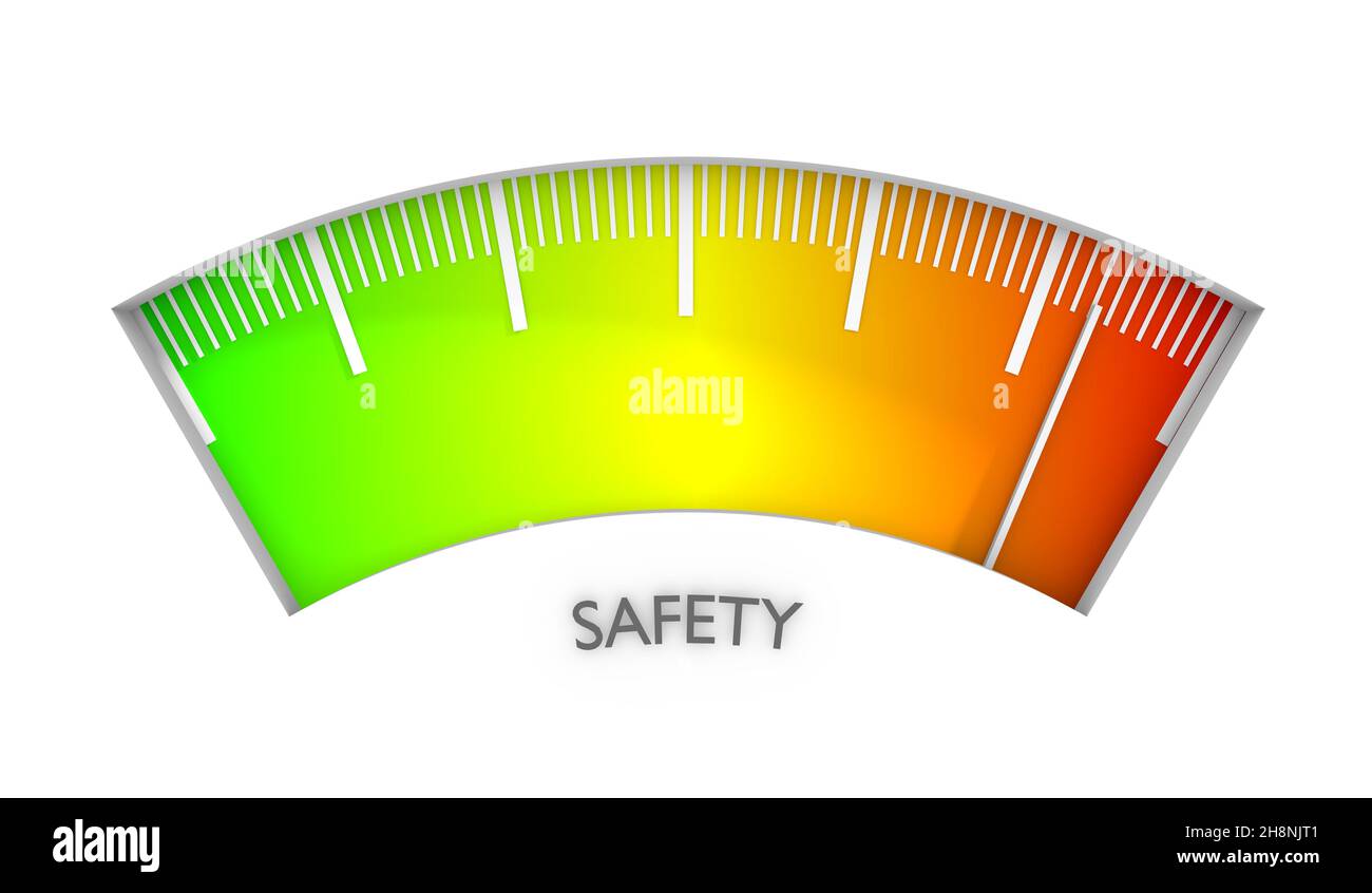 The safety level measuring device icon. Sign tachometer, speedometer ...