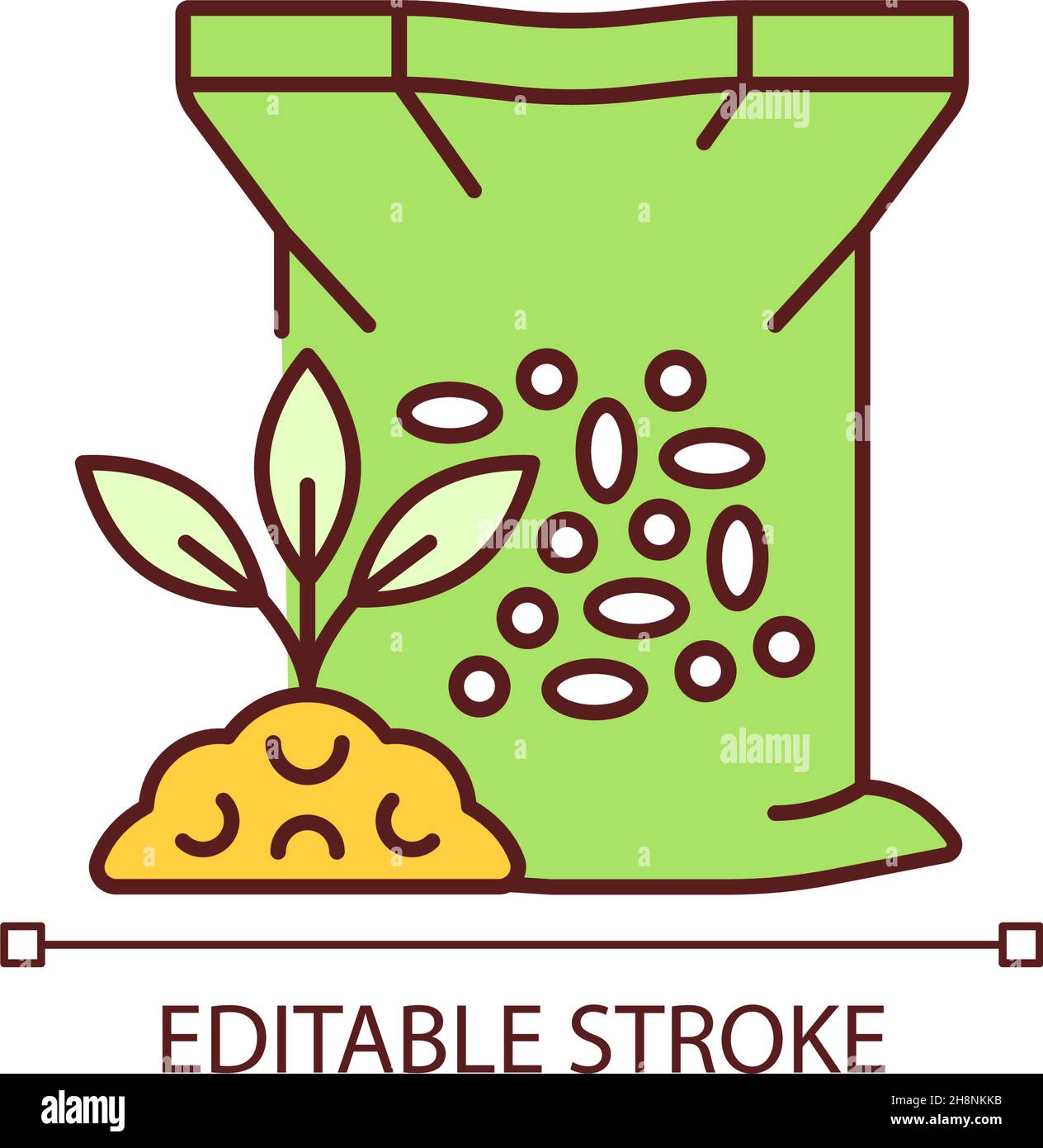 Granular fertilizer RGB color icon Stock Vector Image & Art - Alamy