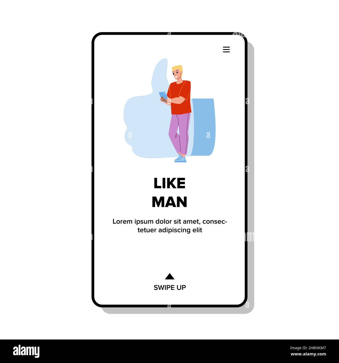 Man Like Gesturing And Approving Service Vector Stock Vector Image ...