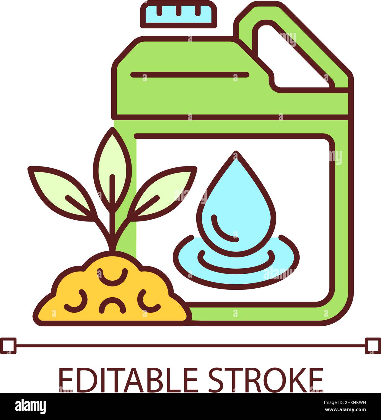 Liquid fertilizer RGB color icon Stock Vector Image & Art - Alamy