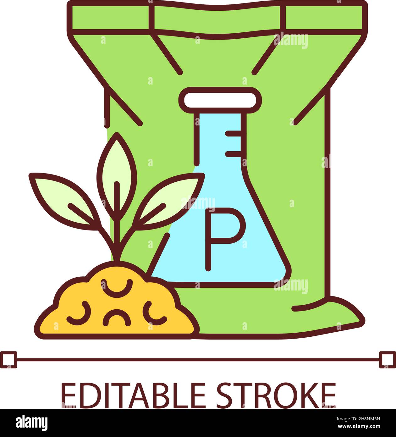 Phosphorus fertilizer RGB color icon Stock Vector Image & Art - Alamy