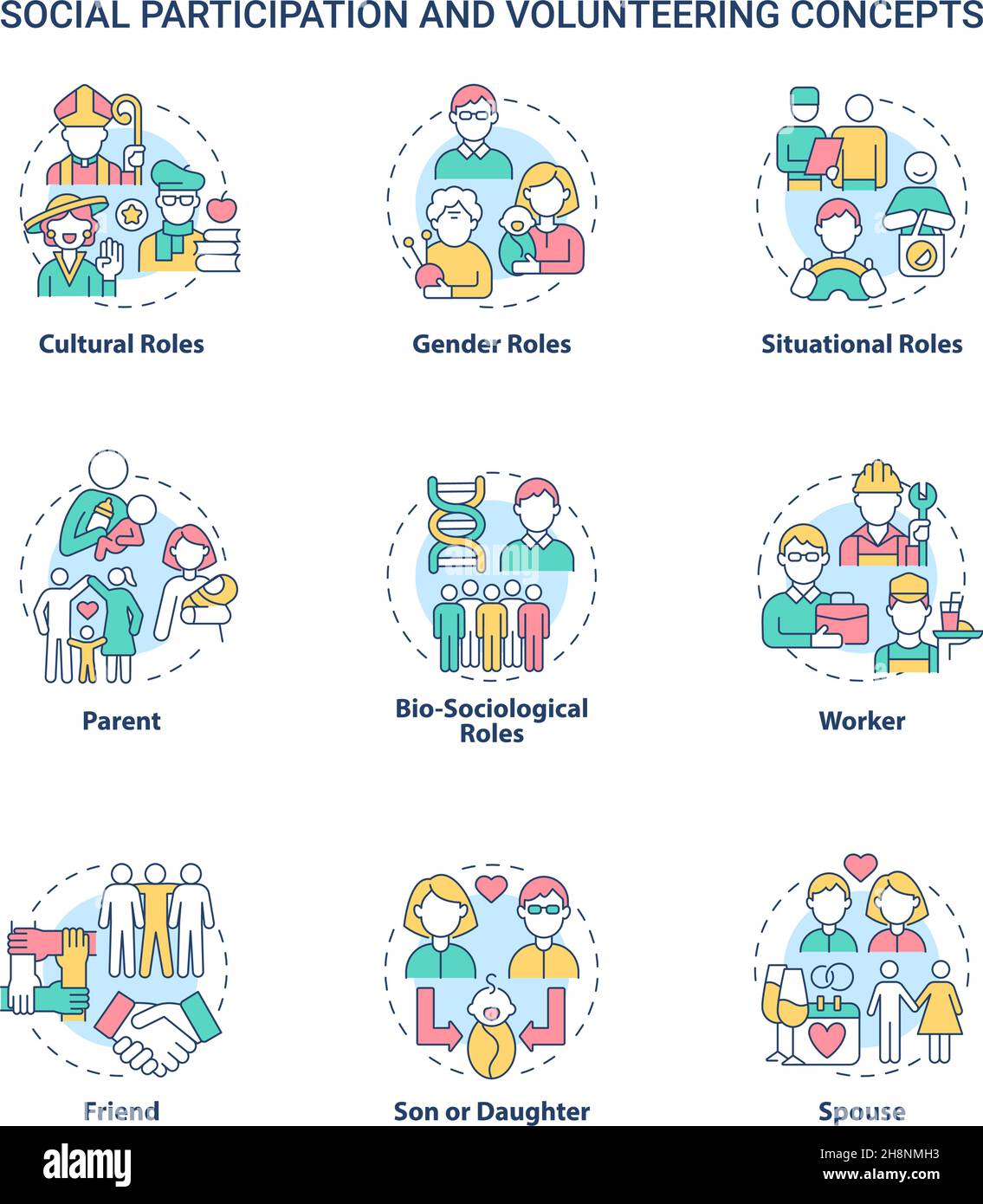 Community involvement symbol Stock Vector Images - Alamy