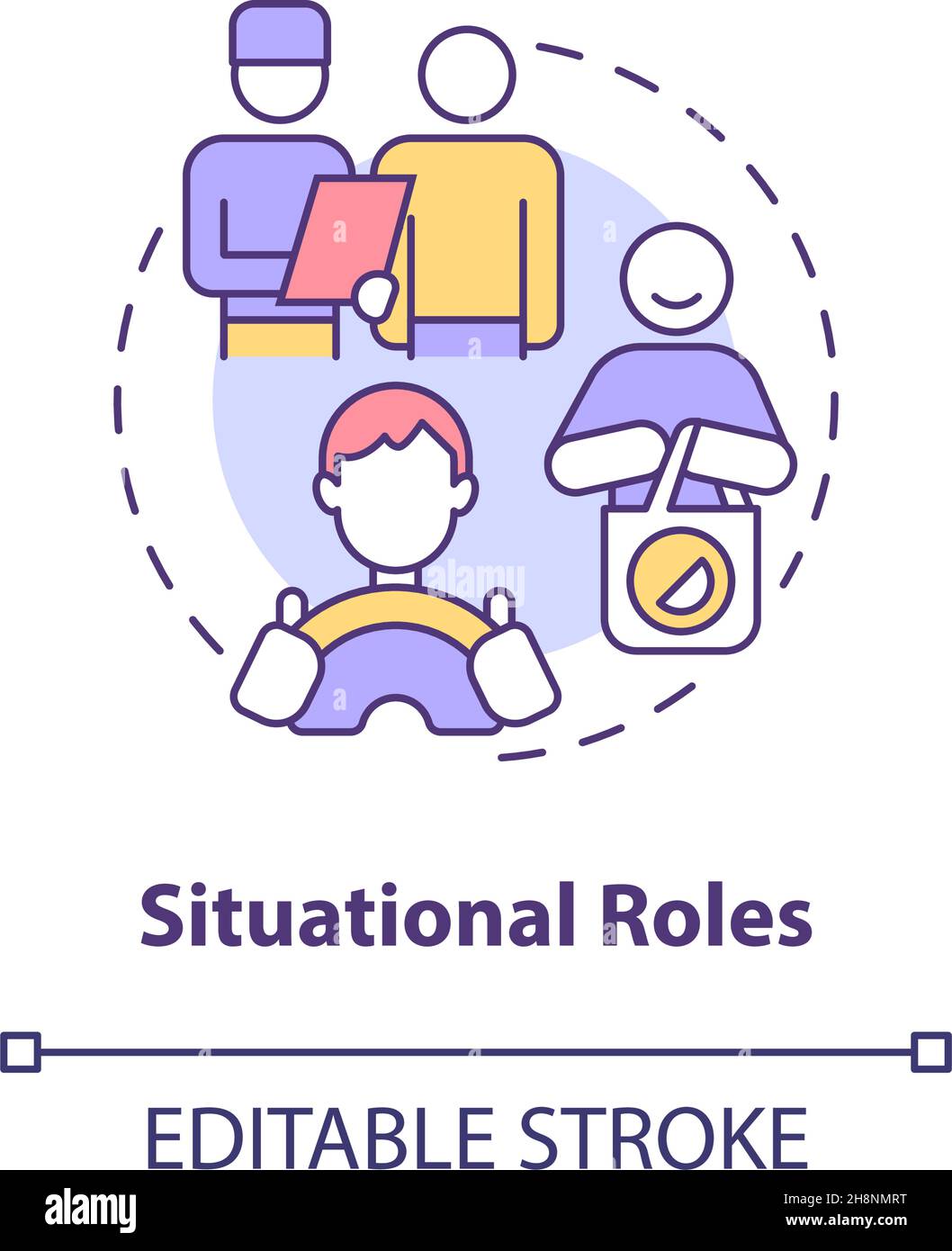 Situational roles concept icon Stock Vector Image & Art - Alamy