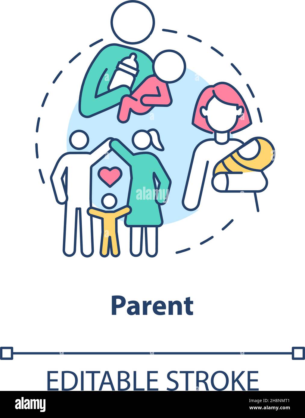 Father role in family Stock Vector Images - Alamy