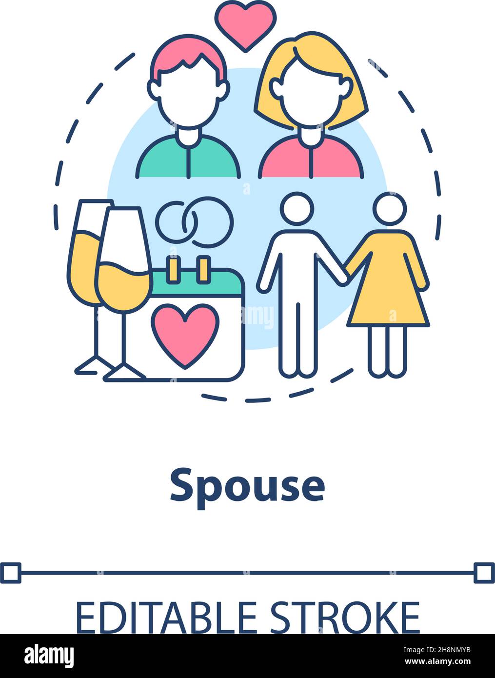 Icon husband spouse Cut Out Stock Images & Pictures - Alamy
